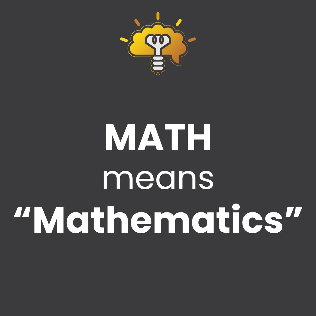 Math Mathematics Meaning In Hindi